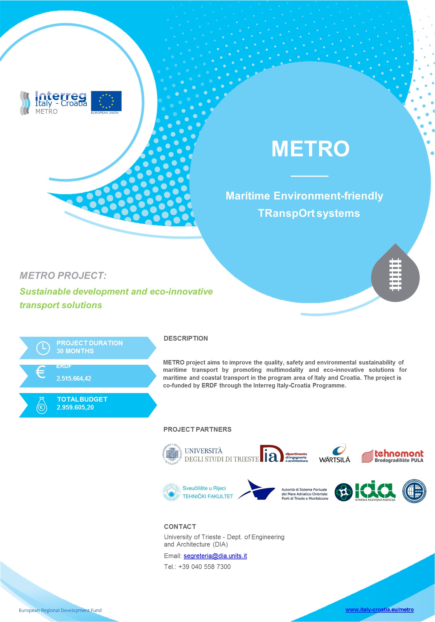 Metro - Maritime Environment - friendly TranspOrt systems