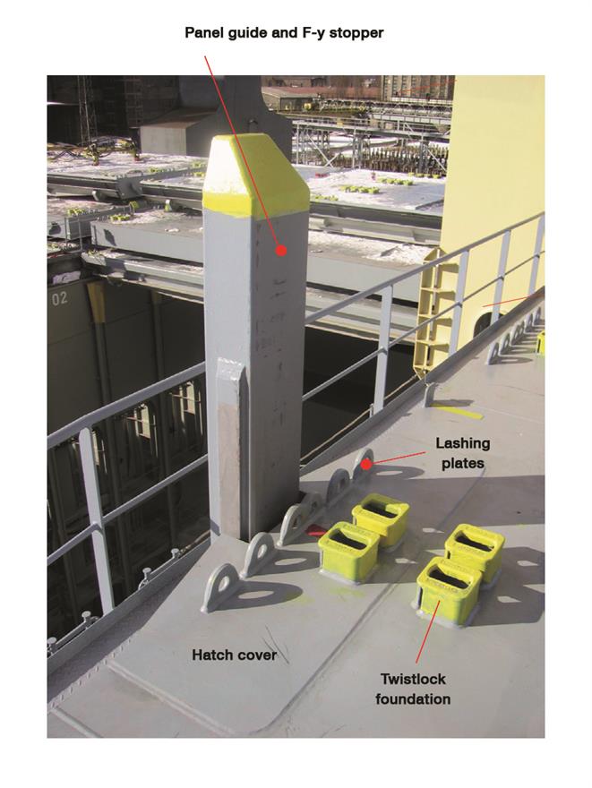 Hatch cover panel seals