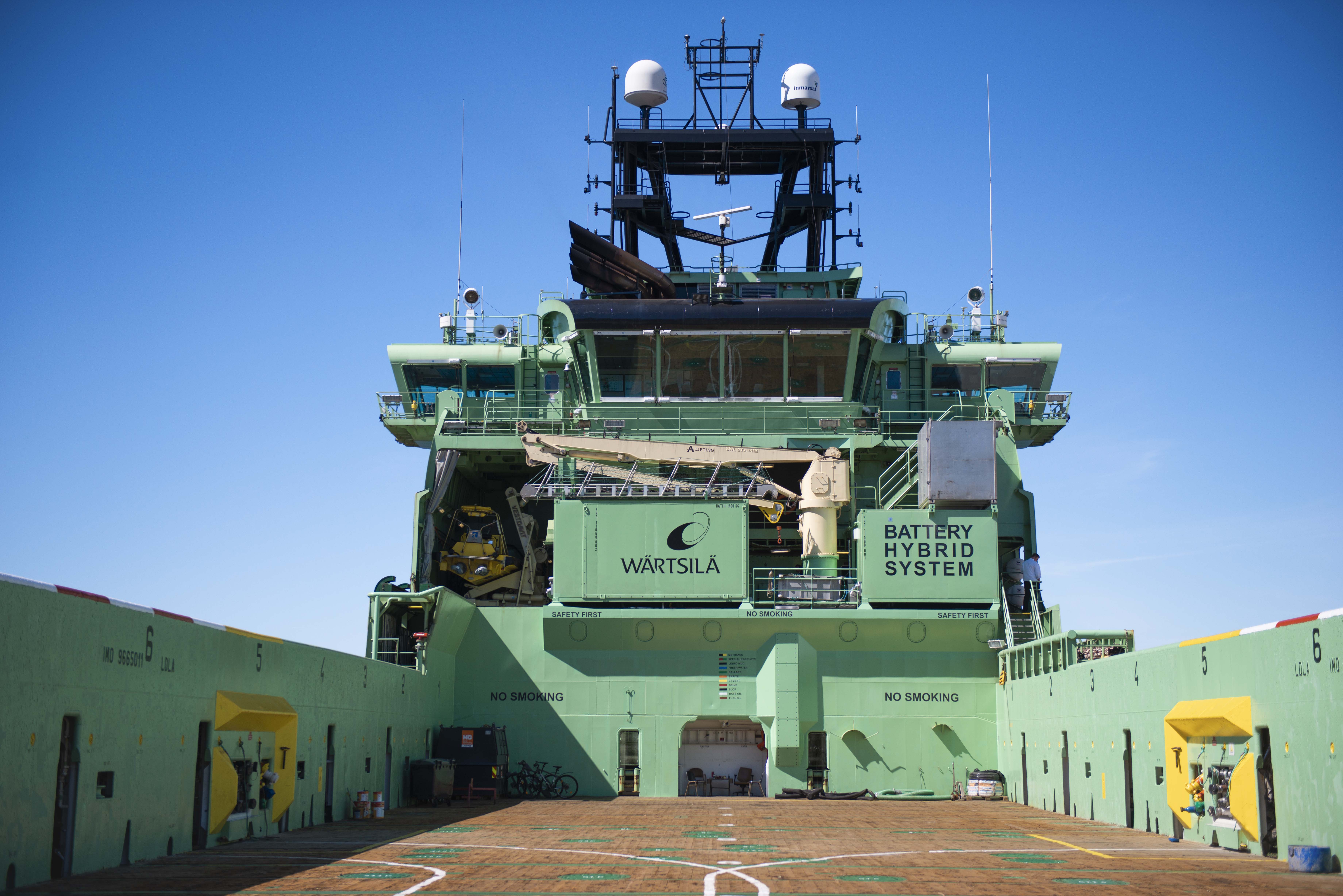 Nok et offshorefartøy har blitt ombygd til hybrid fremdrift av Wärtsilä