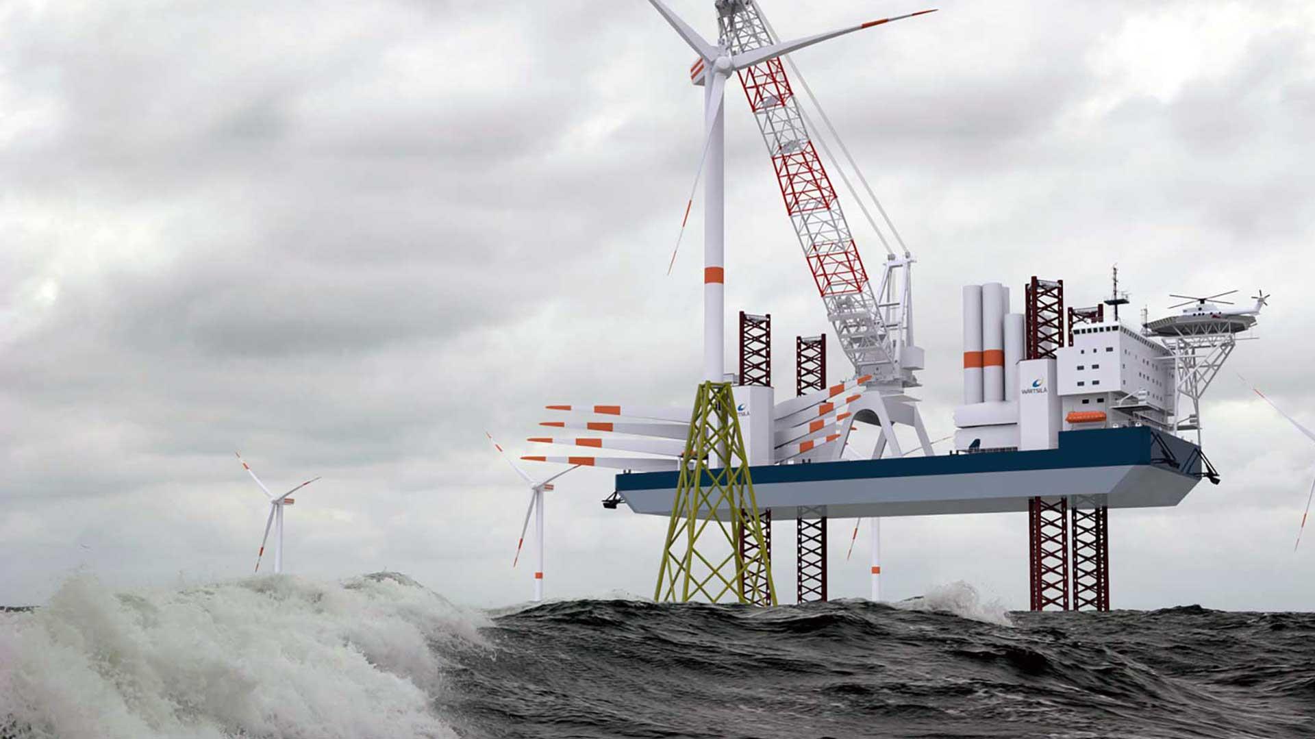 Wind turbine installation vessels