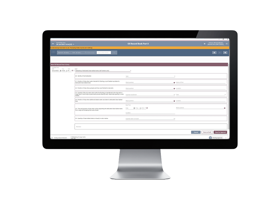 Wärtsilä eLogbook - Replacing your traditional paper Logbooks