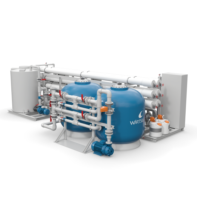 Marine-grade Reverse Osmosis plants for ships and offshore platforms