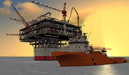 Wärtsilä Navigation simulator NTPRO 5000